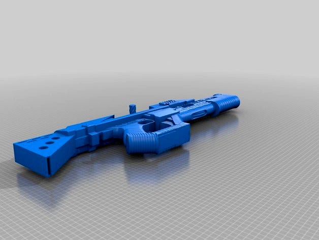 Futuristic M4 Assault Rifle Prop by Mcflyin 3d model