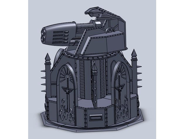 Plasma Turret by YTYtheThinker 3d model