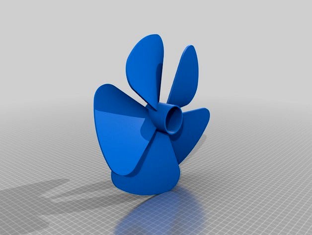 fusion 360 propeller by abuzaidalam 3d model