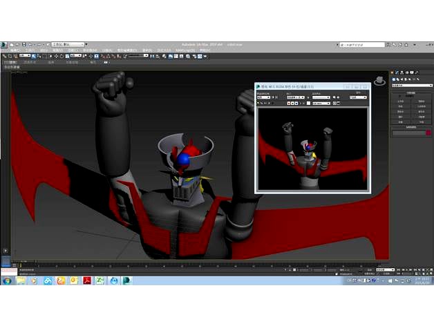 MAZINGER-Z head by carlostchiang 3d model