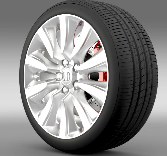 Honda Legend Hybrid wheel 2015 3D Model