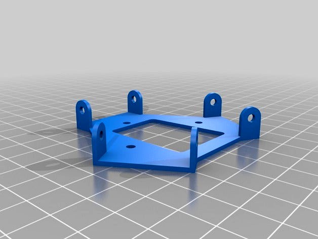 MP Mini Delta 3D Printer Stock Effector Plate by theron model