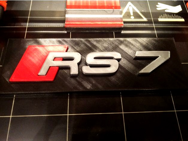 Audi RS7 logo by CLOUD3D model