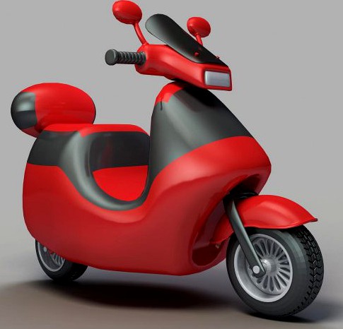 Toy motorcycle 3D Model