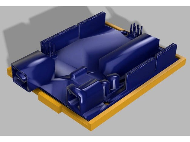 Arduino uno mounting plate by UniversalMaker 3d model