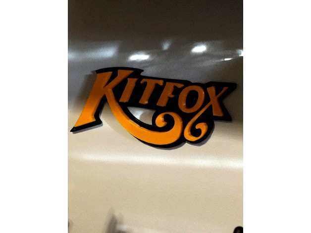 Kitfox Logo by PMorel 3d model
