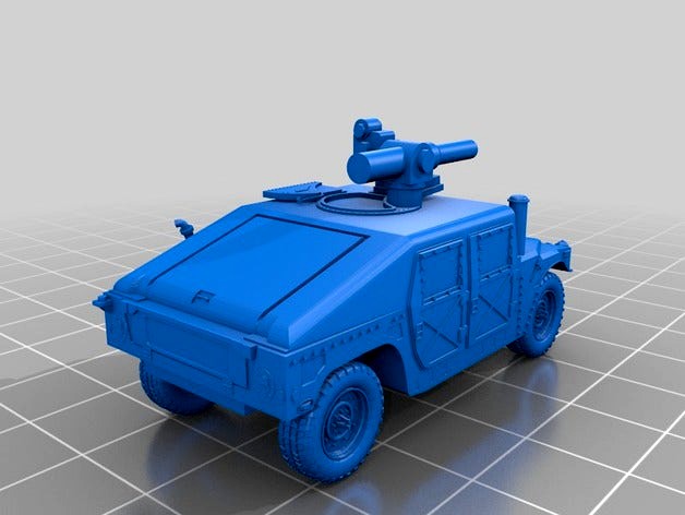 1-100 HMMWV TOW ANTI-TANK by SSBN506 3d model