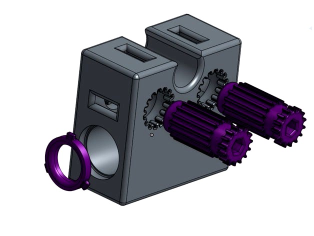 Ultimaker style all plastic sliding block with tensioner by amebcia 3d ...