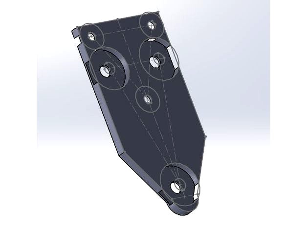 Blackhawk/ safariland mounting adapter plate by SamuelG 3d model