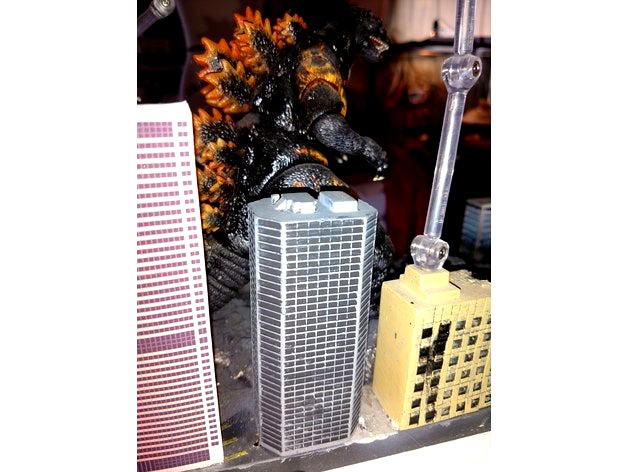 1:500th scale building for 7" Godzilla Heisi era by ThanatosHarrison87 ...