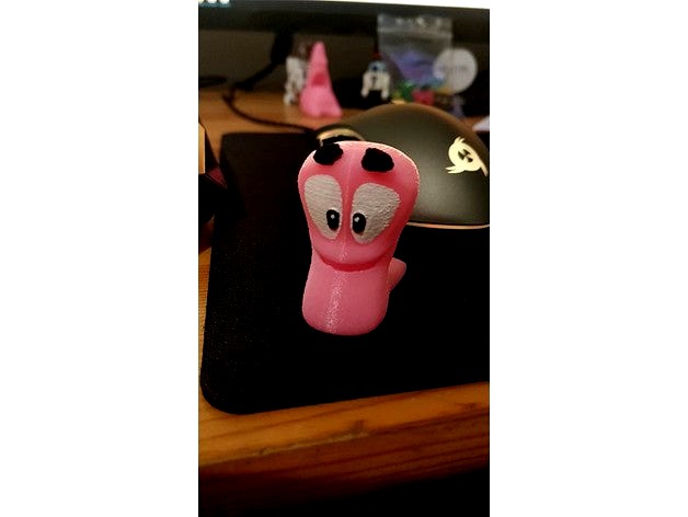 Worms figure by LesDeuxDuFond 3d model