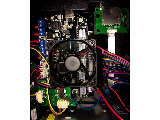 Anycubic I3 Mega Lüfterhalterung Trigorilla-Board by AFeal 3d model