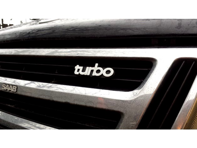 SAAB 900 Front Grille Turbo Emblem by ChuKoNu 3d model