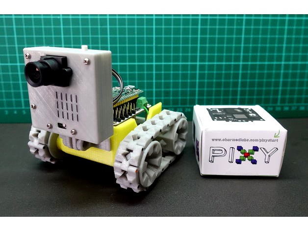 SMARS modular robot + Pixy CMUcam5 by ShinWeiChiou 3d model