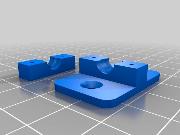 cable strain relief with clamping ribs by steren 3d model
