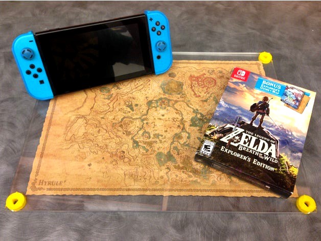 BOTW Hyrule Map Case Double-sided by West3DP model
