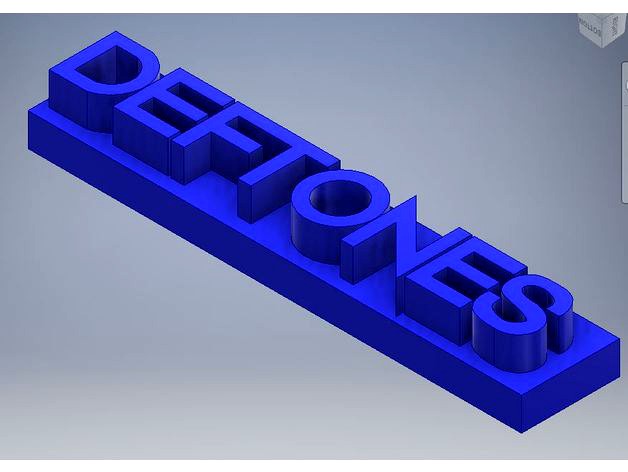 Deftones Logo by ADETCHEVERRY 3d model