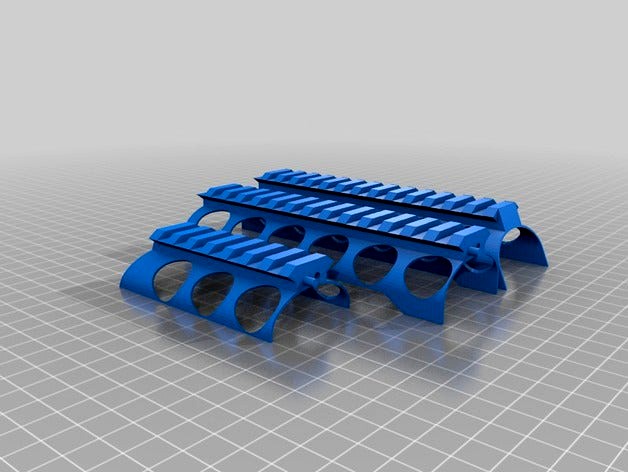 Cyma M870 Rail (R6S style) v0.7.5 & 0.9.1 (WIP) by Deskclaw 3d model