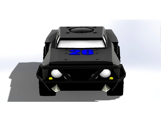 Apocalyptic Off Road Vehicle Cybertruck by hobbyman 3d model