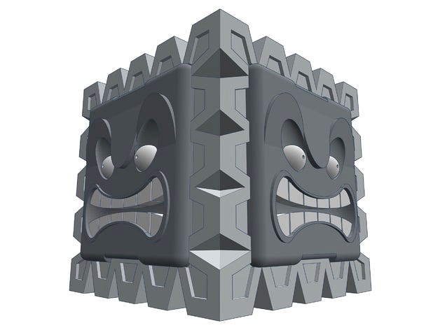 Thwomp container (Super Mario) by FrankLumien 3d model