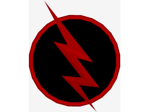 Reverse Flash Logo From The CW`s "The Flash" by Spinnerfox 3d model