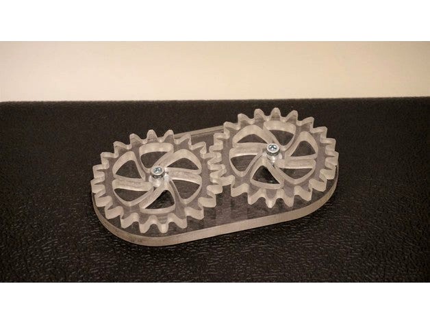 CNC Acrylic Gear Train by SienciLabs 3d model