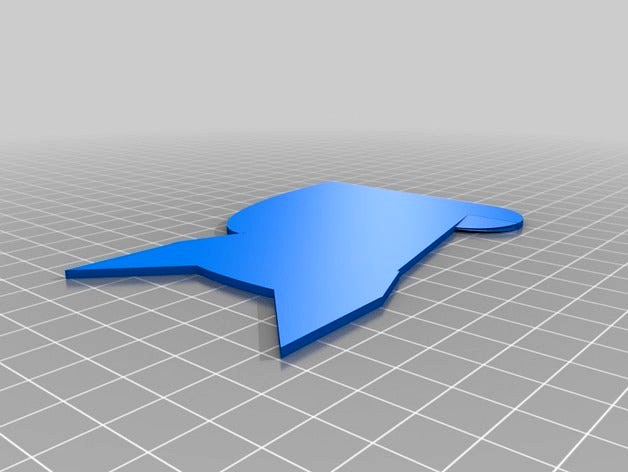 Simple 2D Cat by SapphoMode 3d model