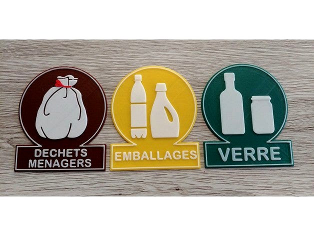 Logos de tri sélectif by Pa39 3d model