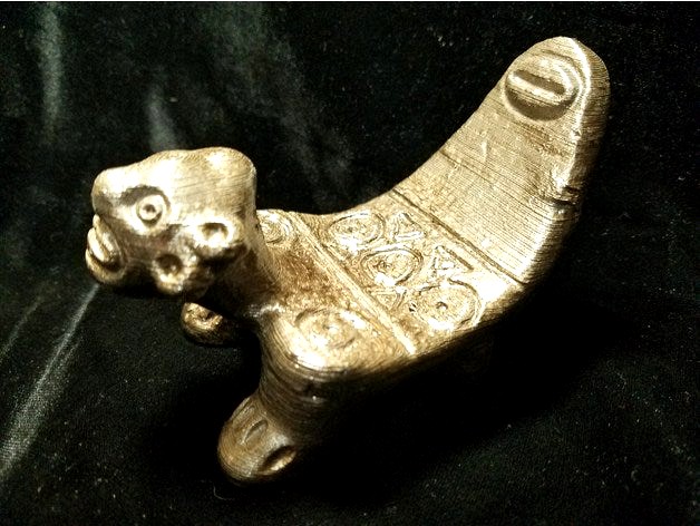 Taino Ritual Seat, Duho, Dominican Republic by dricketts 3d model