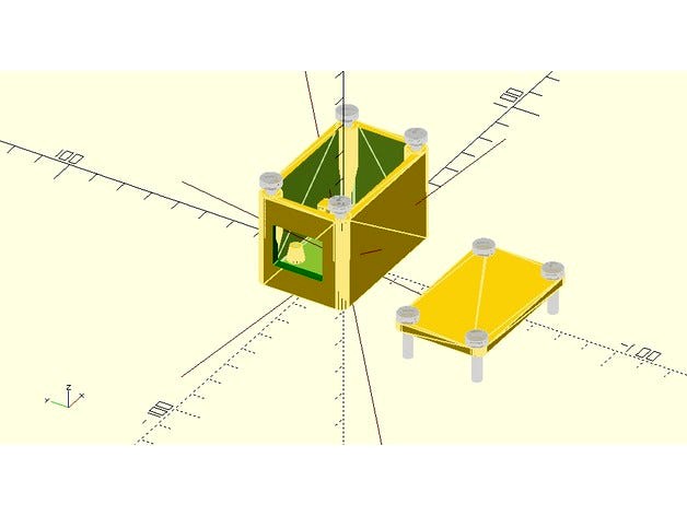 GROVE-RJ45 enclosure by JSuzineau 3d model