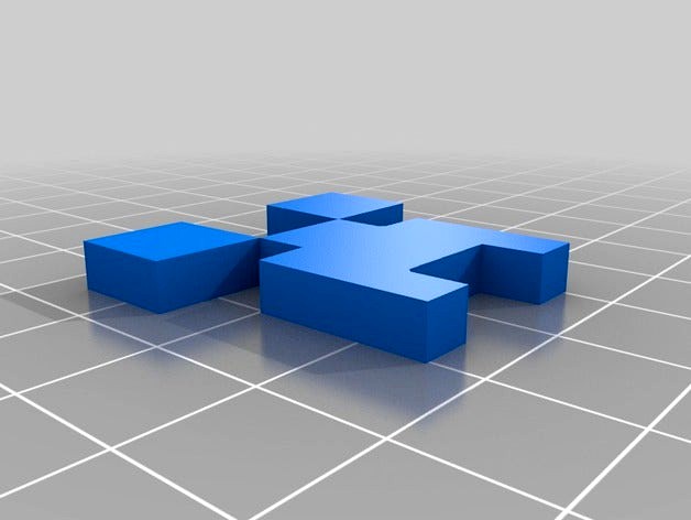 Minecraft Creeper face by TheMinecraftinator 3d model