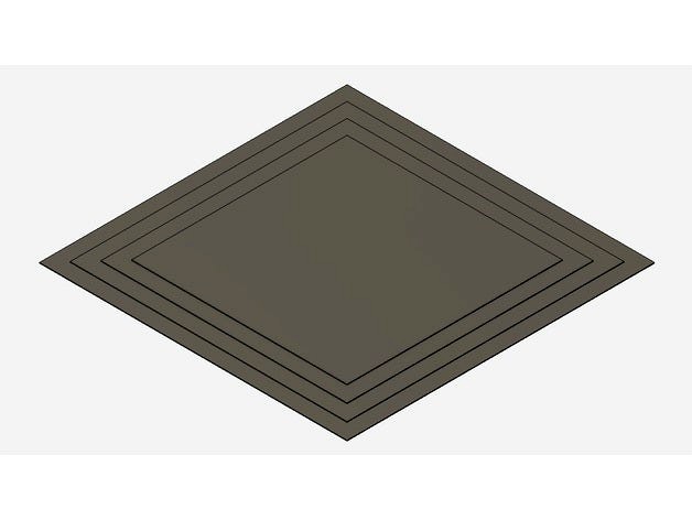 Stepped Raft for Bottom Up Resin Printers by Garage_Science 3d model