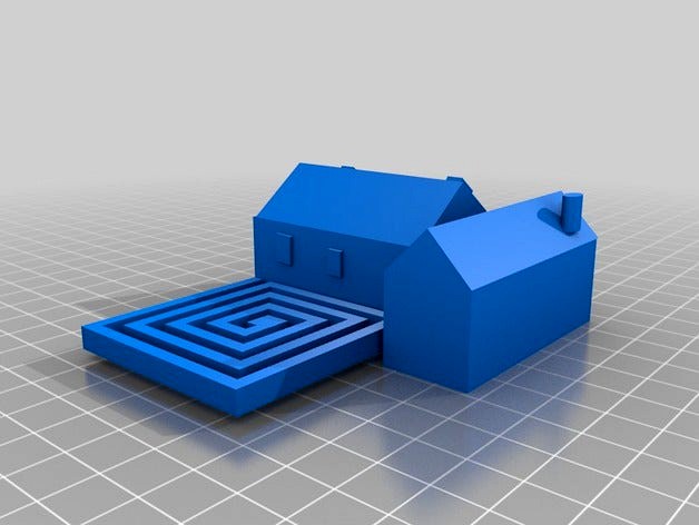 A Old Maze House by MickWatts17 3d model