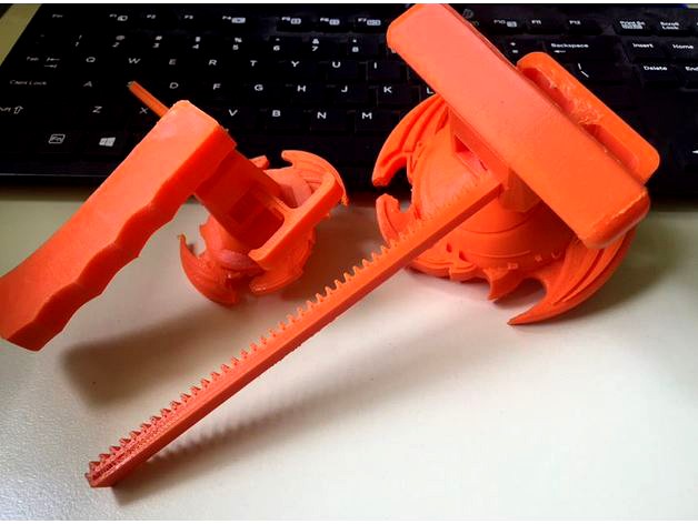 Beyblade and Launcher by s3white93 3d model