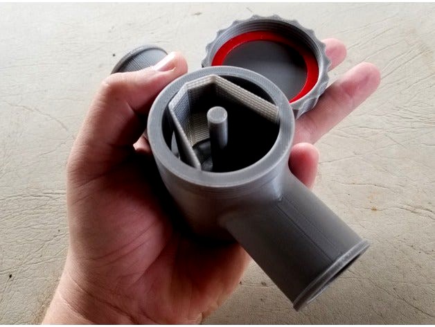 1.5" Inline Radiator Hose Filter by localfiend 3d model