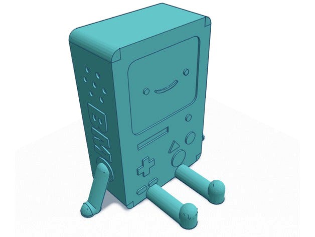 BMO ~ Adventure Time (sitting) by WeaselFish 3d model