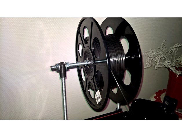 Anet A8 M8 Threaded Rod Filament Spool Holder Mk.I by MrFoxZet 3d model