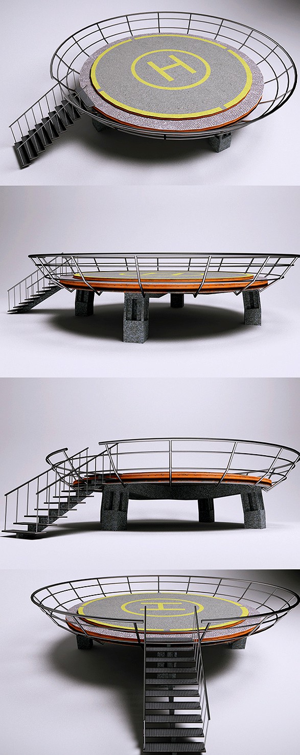 Helipad 3d model