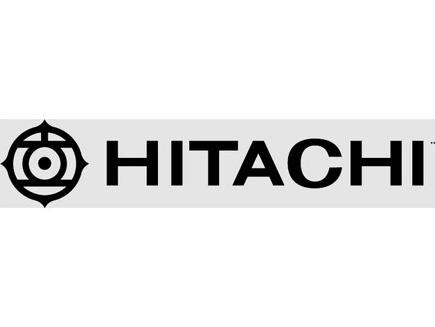 Hitachi logo by fabiogioacchini 3d model