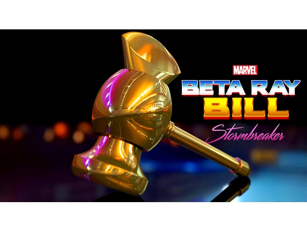 Beta Ray Bill Stormbreaker Hammer by TheBrokenNerd83 3d model