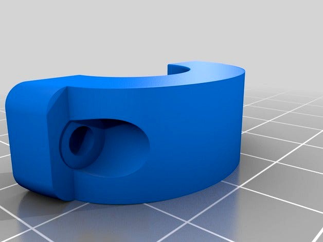 Creality CR-10 E3D Volcano Mount Clamp Low Profile by sheldonopolis model