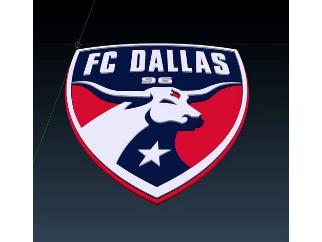 FC Dallas Soccer Team Logo by Zpsmi 3d model