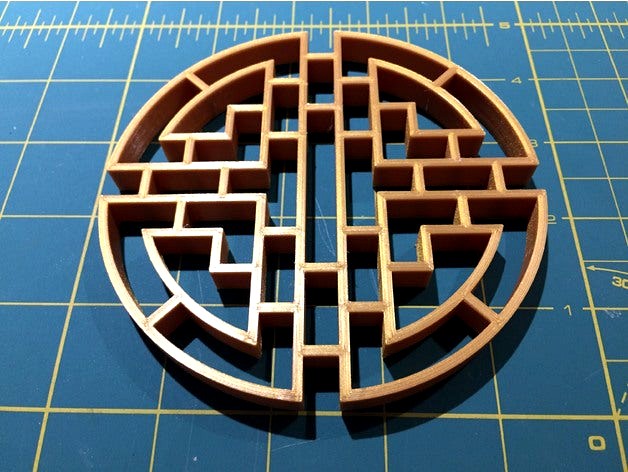 Chinese Round Window Lattice by dfn5 3d model