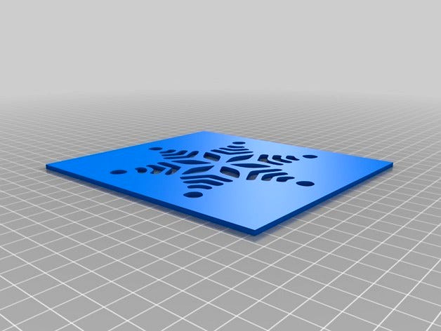 Snowflake Stencils by Gully 3d model