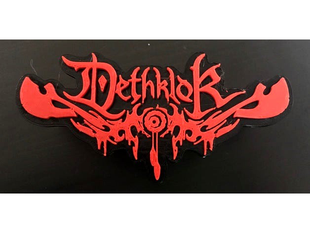 Dethklok Logo by kloptops 3d model