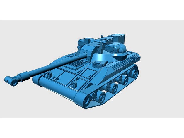 T92 US light tank by JARLANG 3d model