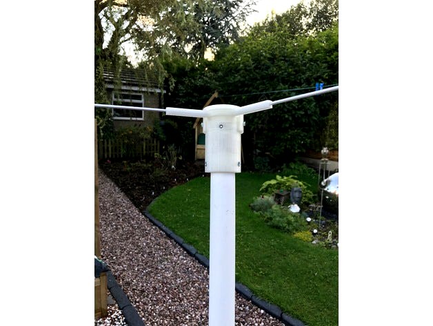 Dipole mount for weather satellite reception by Alzibiff 3d model
