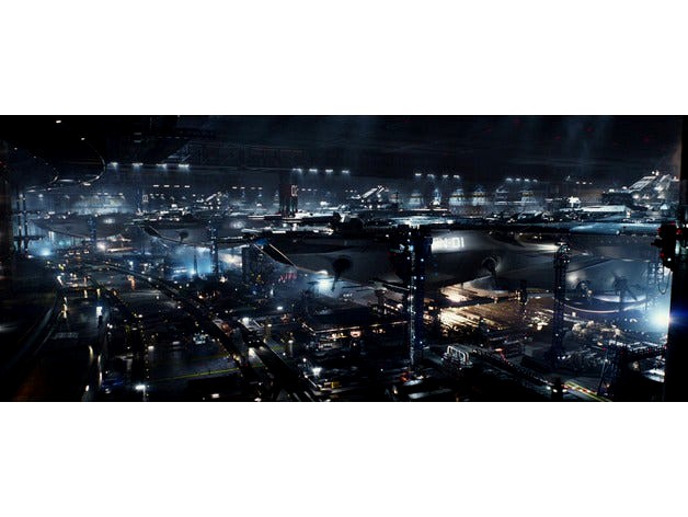 Shield Insight Helicarrier by OmegaNova 3d model