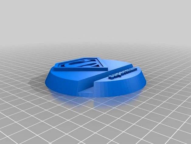 superman smartphone stand by resi2307 3d model