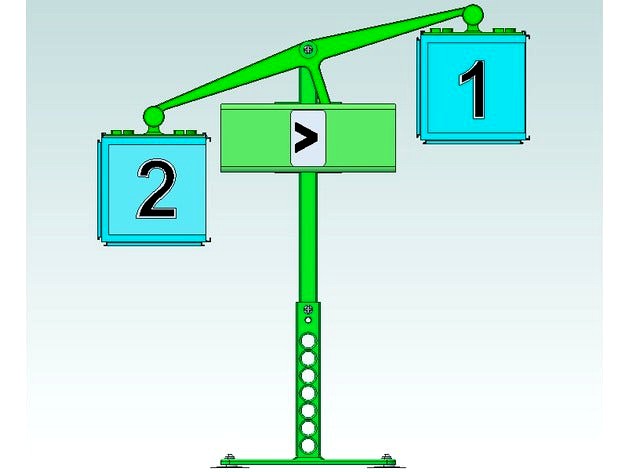 Comparison scale -- for weigthed math number blocks by MCmaks 3d model